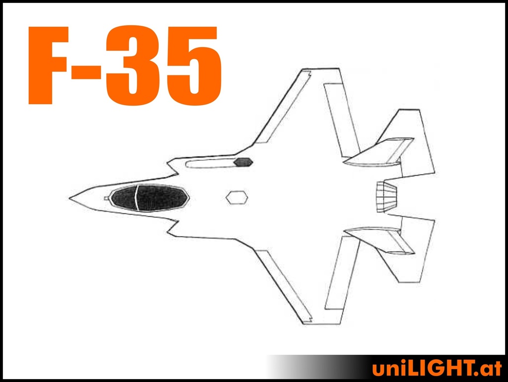 F-35 Lockheed Martin (1:5, 3m, PRO) | uniLIGHT.at